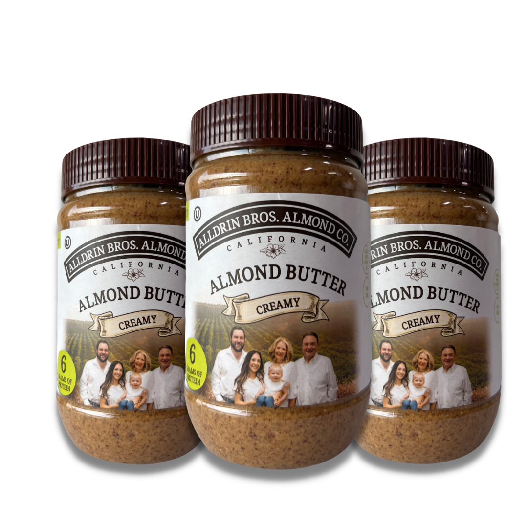 Alldrin Almond Butter | Creamy 3 PACK | 16oz Jars – Alldrin Brothers